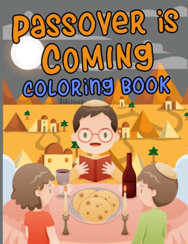 pasoover coloring book: passover is coming coloring book for kids ...