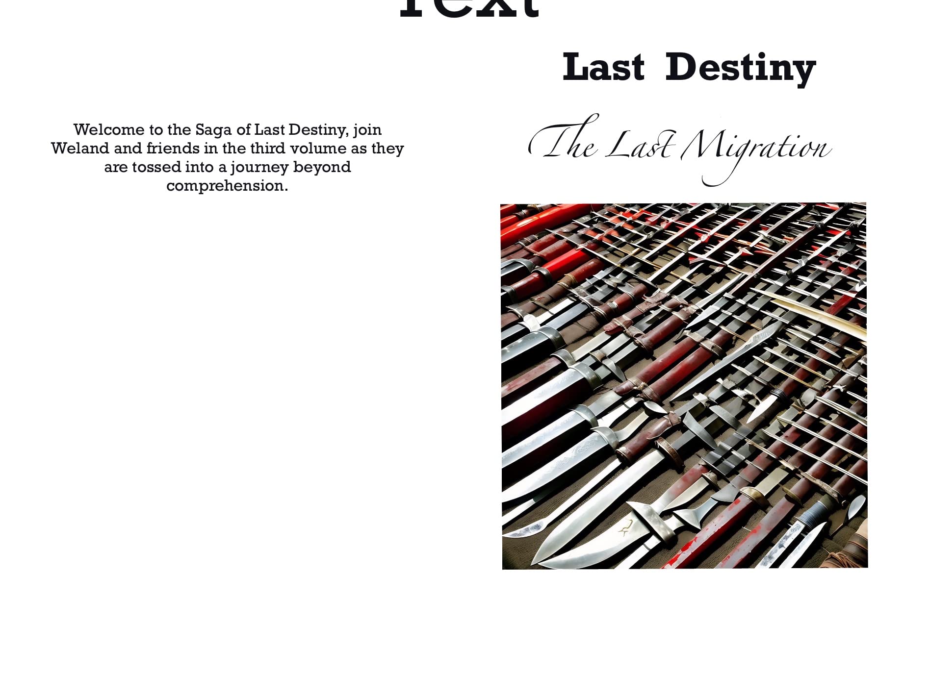 Last Destiny : The Last Migration by Eric Coley | Goodreads