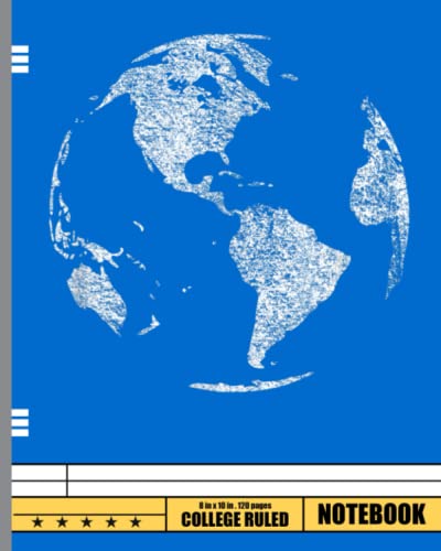 GLOBE WORLD MAP TRAVEL TRAVELER PLANET EARTH Notebook: Save The Planet ...