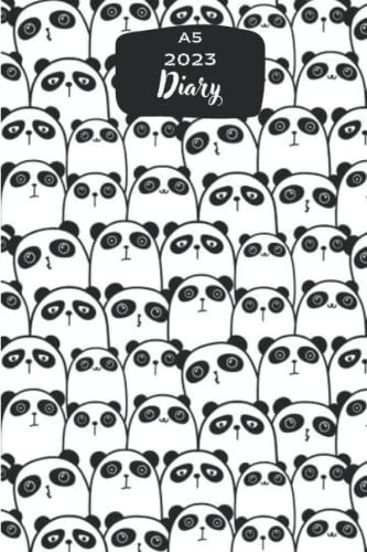 Panda Diary 2023: Goal Setting Planner Checklist-2023/2024 Calendars ...