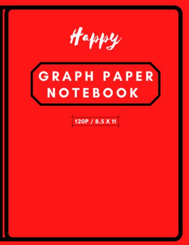 happy graph paper notebook: Grid Paper for Math and Science , Physics ...
