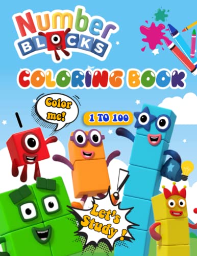 Number 1 To 100 blocks Coloring Book: Fun activities for kids to learn ...