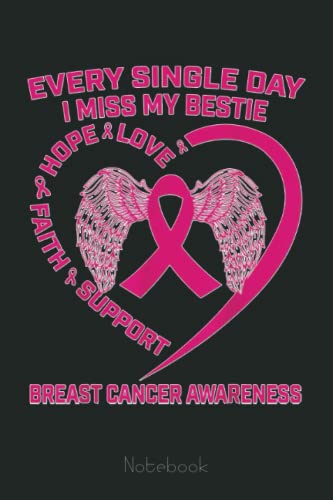 In Memory Of My Bestie Breast Cancer Awareness Pink Ribbon Notebook ...