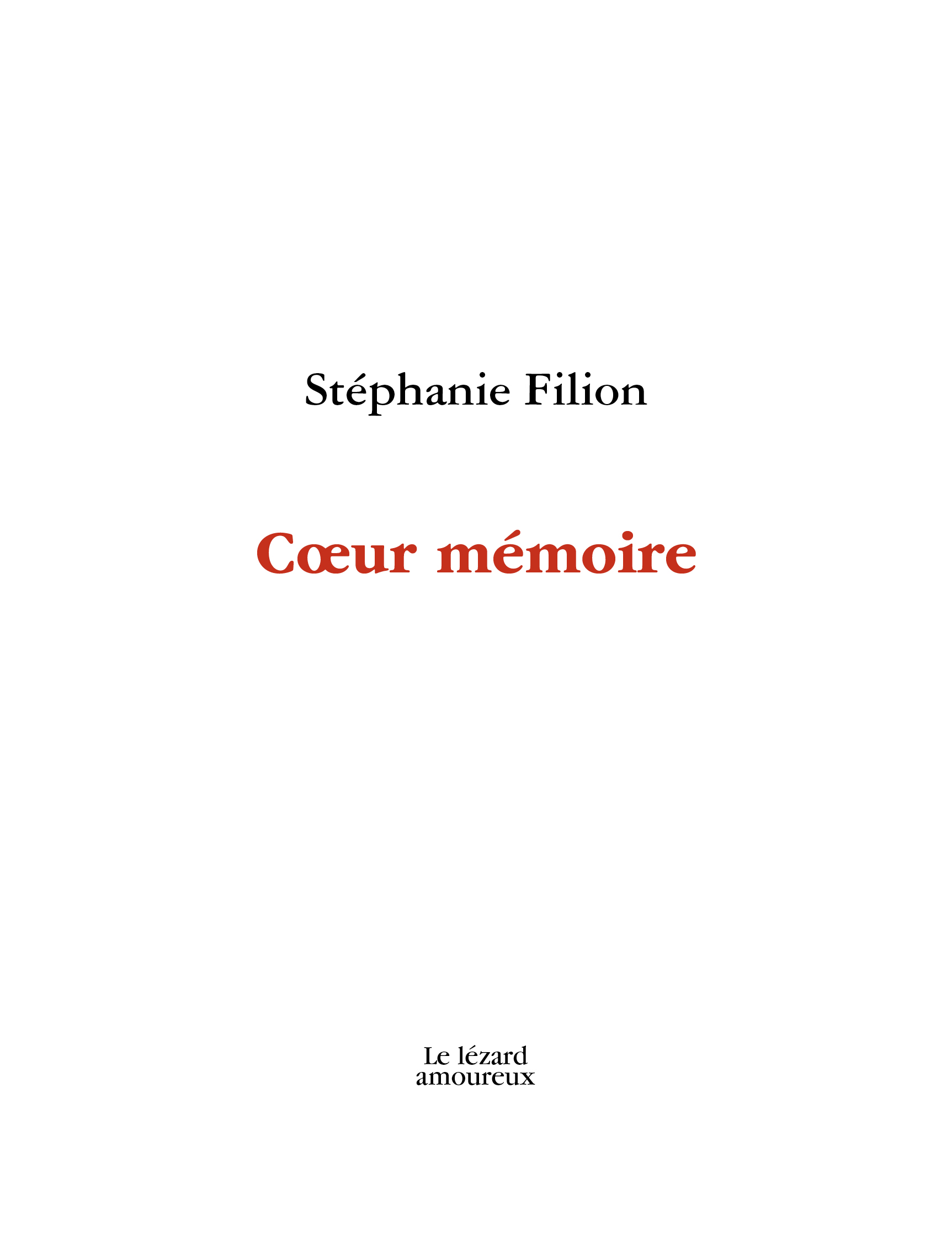 Coeur mémoire by Stéphanie Filion | Goodreads