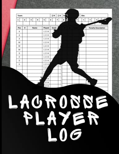 Lacrosse Player Log: Keep track of your lacrosse team's performance ...