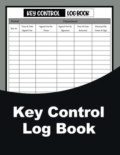 Key Control Log Book: Sign Out & Sign In Key Register Log Book | Key ...