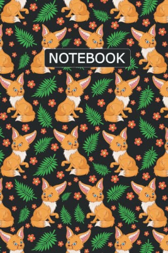 Fennec Fox Notebook: Fennec Fox Blank Lined Notebook To Write Notes ...