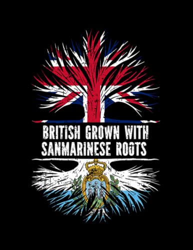 British Grown with Sanmarinese Roots UK Flag England Britain Union Jack ...