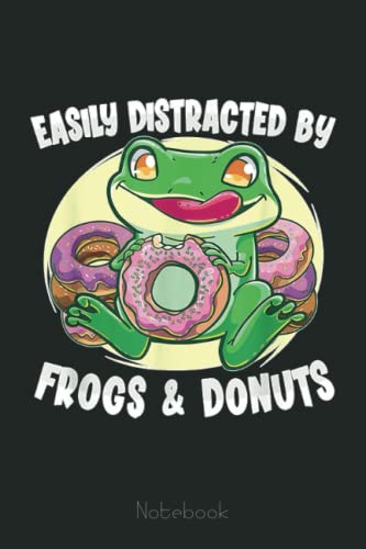 Donut Doughnut Frog Catcher Frog Hunter Funny Frog Notebook: Ruled ...