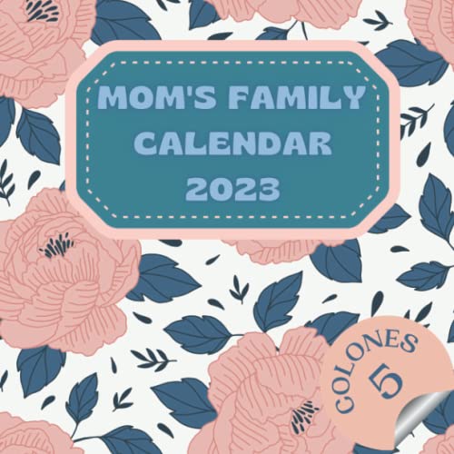 Mom's Family Calendar 2023: Grid Family Organizer - 12- Month Planning ...