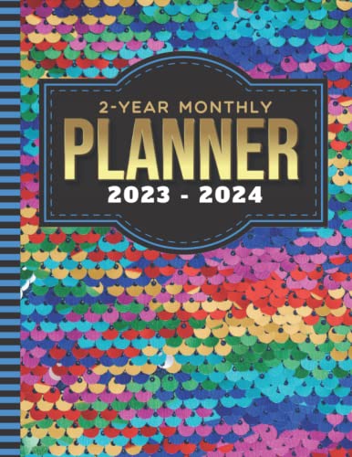 2-Year Monthly Planner 2023-2024: Dated 8.5x11 24-Month Calendar and ...