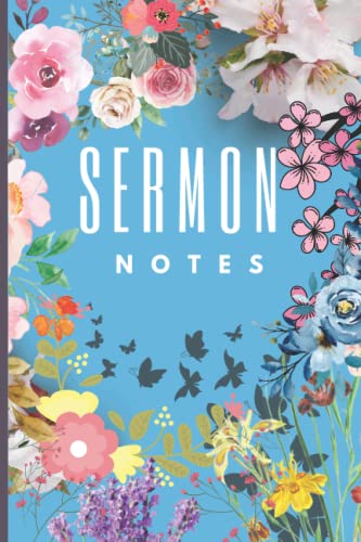 Sermon Notes: Floral Design Sermon Notes Journal For Teens, Kids, Woman ...