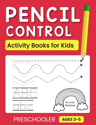 Pencil Control Activity Books for 3-5 Ages: Preschool Handwriting Line ...