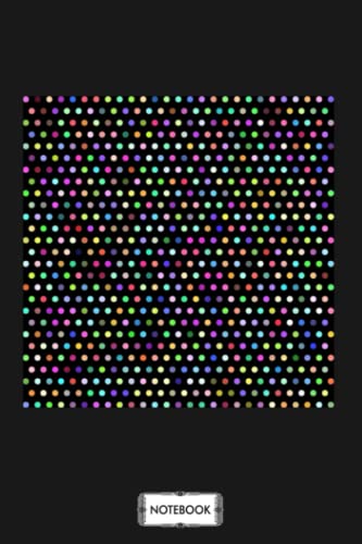 Polka Dots Colorful N00238 Notebook: Lined College Ruled Paper, 6x9 120 ...