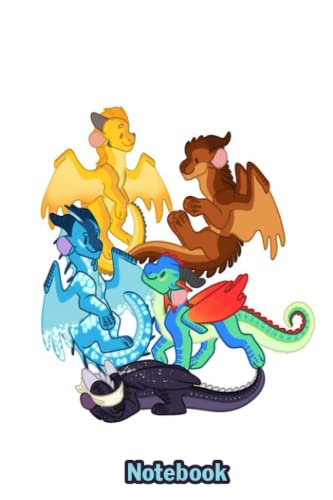 Dragonets Of Destiny Notebook: Size 6 x 9 inches - 110 Pages, Lined ...