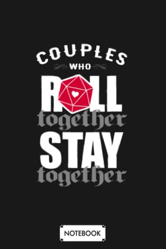 Couples Who Roll Together Stay Together N15102 Notebook: Matte Finish ...