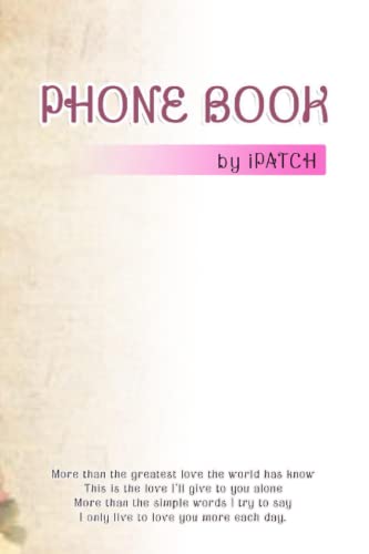 PHONE BOOK: Printed phone book, assorted colors, with poems of love ...