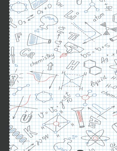 Graph Paper Composition - Chemistry Light Blue: 8.5 x 11 Inch Notebook ...