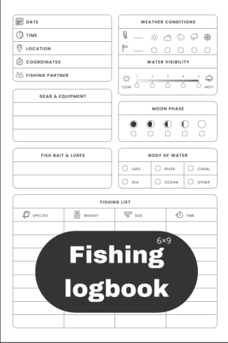 Fishing logbook : fishing logbook for men.: fishing log book for men ...