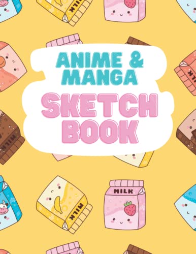 ANIME & MANGA Sketch Book: Pretty Kawaii Notebook for Girls, Teens ...
