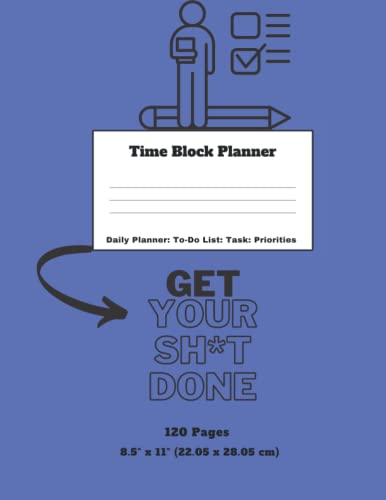 Time block planner: Daily Planner contains a schedule, writing notes ...