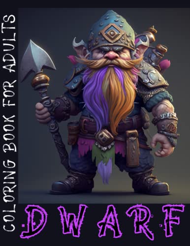 Dwarf Coloring Book for Adults: Dwarven Warriors | Join the Dwarf Army ...