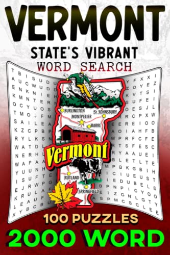 Vermont State's Vibrant Word Search Voyage: Green Mountain State Vistas ...