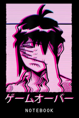 Vaporwave Japanese Eboy Anime Egirl Aesthetic Sad Girl Journal Notebook ...