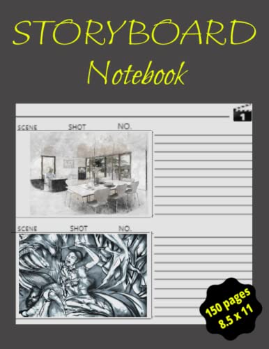 STORYBOARD Notebook: 150 blank pages of professional storyboard ...