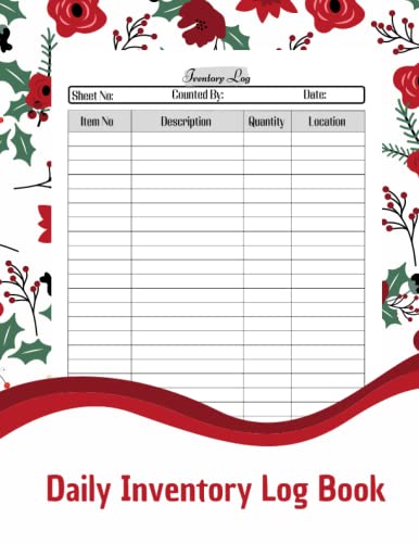 Daily Inventory Log Book: for Business or Personal recorder organizer ...