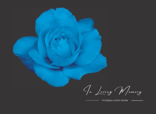 In Loving Memory Funeral Guest book Roses: Guest book for memorial ...