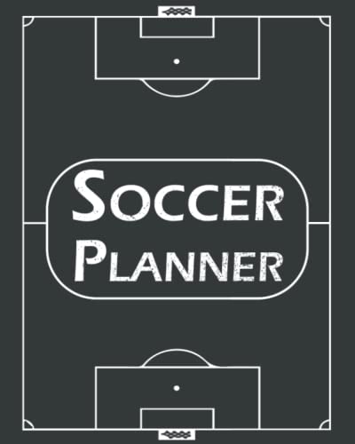 Soccer Planner: Soccer Coach Playbook, Blank Soccer Field for Drawing ...