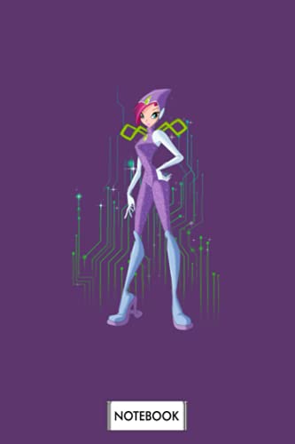 Winx Club Tecna N02107 Notebook: Lined College Ruled Paper, Matte ...