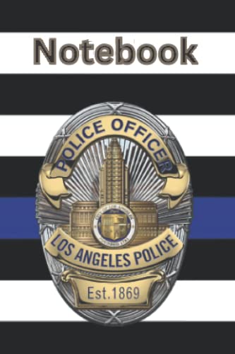 Los Angeles Police Department LAPD "Thin Blue Line And Badge" 4"x 6 ...