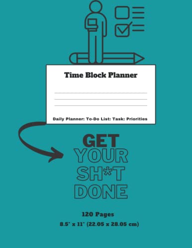 Time block planner: Daily Planner contains a schedule, writing notes ...