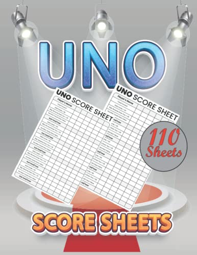 Uno Score Sheet Template Printable Uno Score Card Printable Uno Score
