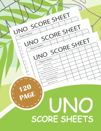 Uno Score Sheets The Perfect Score Sheets Chart To Organize Your Uno
