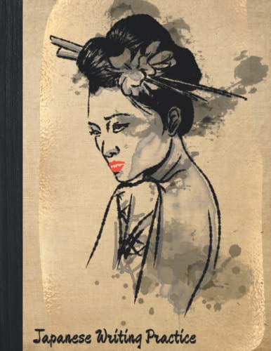 Japanese Writing Practice | Geisha Design Exercise Book for Learning ...