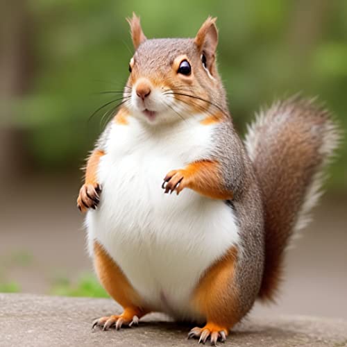 Large squirrel fat picture [AI animal generation photo collection] Vol ...