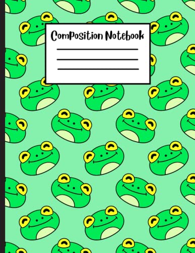 Composition Notebook: Frog Wide Ruled lined notebook journal | Great ...