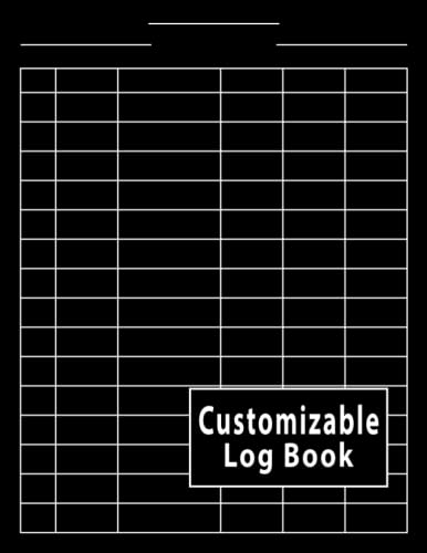 Customizable Log Book: 6 Column Log Book to Track cash flow , Income ...