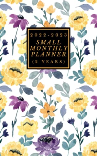 2022-2023 Small Monthly Planner (2 Years): Simple Monthly Planner ...
