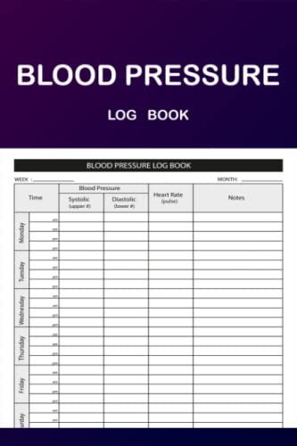Blood Pressure Log Book: Record and Monitor Your Blood Pressure at Home ...