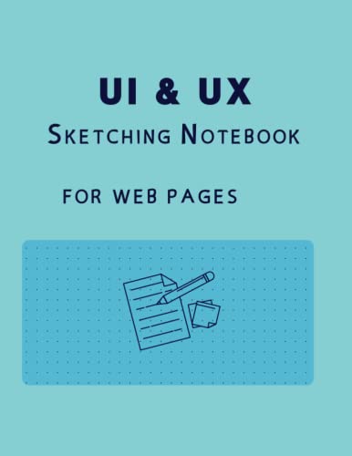UX / UI: Wireframe Design Sketching notebook web pages templates for ...
