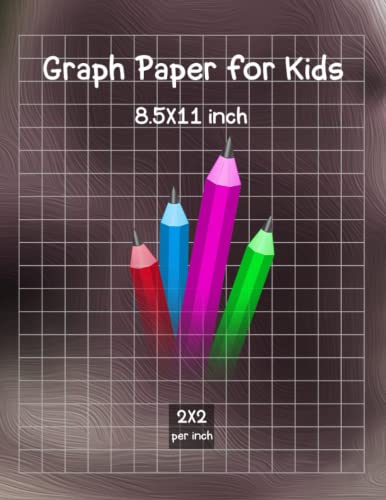 Graph Paper for Kids: Graph Paper for Kids 1/2 inch Squares by Amonzae ...