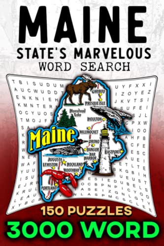 Maine State's Marvelous Word Search Mysteries: Unveil the Pine Tree ...