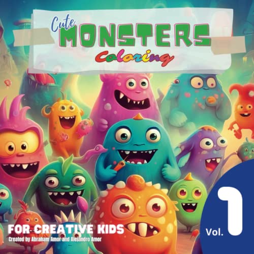 Cute Monsters Coloring Book for Kids: Adorable Monsters Coloring Book ...