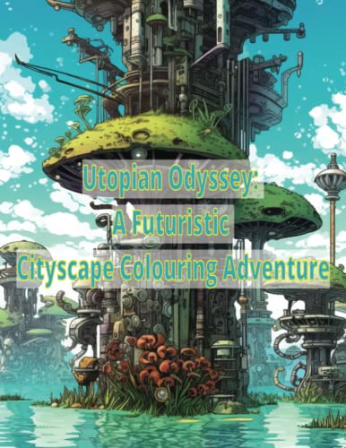 Utopian Odyssey: A Futuristic Cityscape Colouring Adventure by Val Dan ...