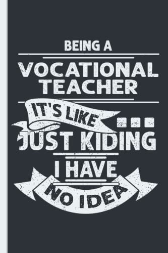 Funny Vocational Teacher Notebook Being A Vocational Teacher It's Like ...