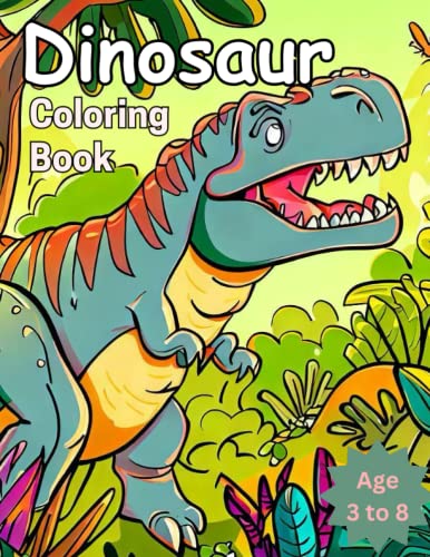 Dinosaur Coloring Book: Fun coloring book for children in the Colorful ...